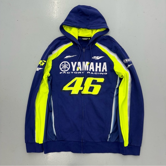 Yamaha | Shirts | Yamaha Factory Racing Vr46 Zip Hoodie Jacket ...